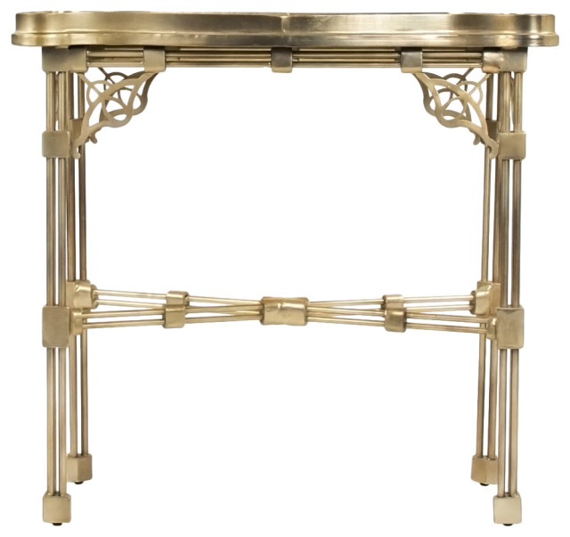 Garlen Metal Table, Gold - Contemporary - Side Tables And End Tables ...