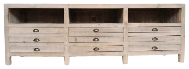 Modern Farm Media Console - Farmhouse - Entertainment Centers And Tv ...