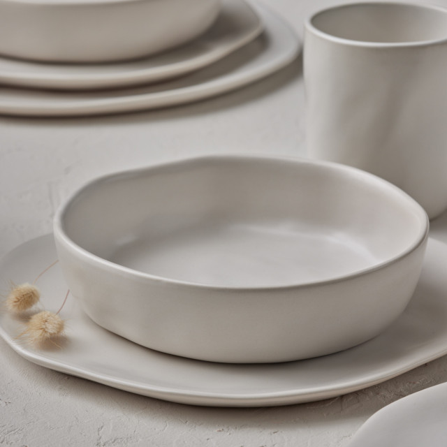 Stone by Mercer Project Hekonda Stoneware 16 Piece Dinnerware Set ...