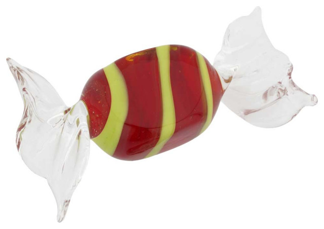 GlassOfVenice Murano Glass Rectangular Candy - Red and Green ...