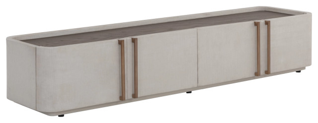 Jamille Media Console And Cabinet - Coffee Tables - by Sunpan | Houzz