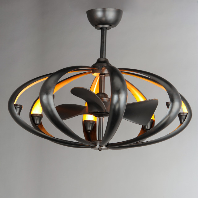 Ambience WiFi-enabled LED Fandelight, Gold Leaf - Transitional ...