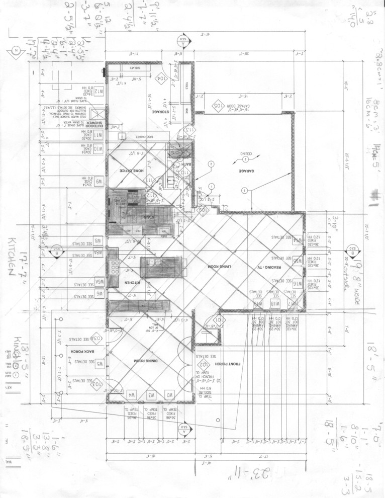 Concrete slab - Cut 5' diagonal pattern or not