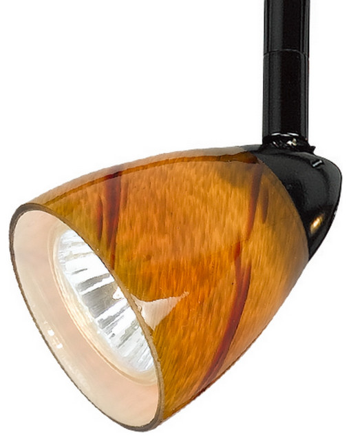 H Track Light With Glass Shade - Contemporary - Track Heads And ...