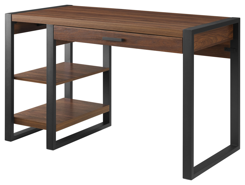48" Wood Computer Desk - Industrial - Desks And Hutches - by Walker ...