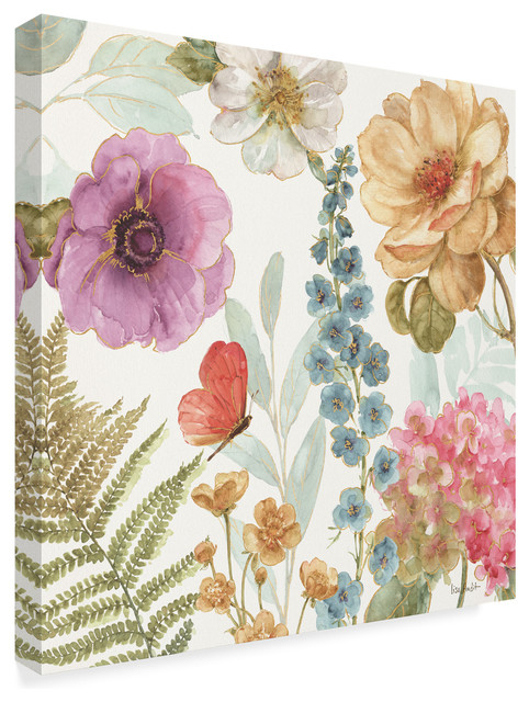 Lisa Audit 'Rainbow Seeds Flowers Iii' Canvas Art, 35"x35 ...