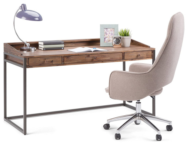 Modern Industrial 60 inch Wide Home Office Desk - Industrial - Desks ...
