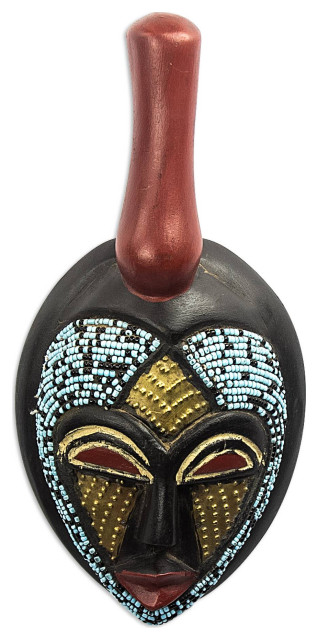 Novica Handmade Ato African Wood Mask - Tropical - Wall Sculptures - by ...