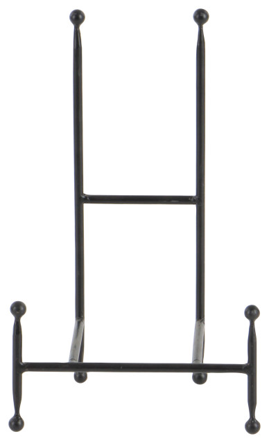 Metal Easel Stand with Tubular Support and Ball Base, Set of 4, Black ...
