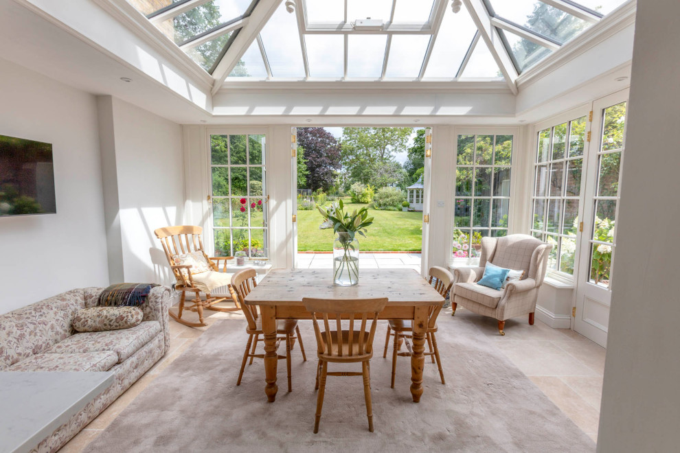 Small kitchen extended with the addition of a captivating open-plan ...