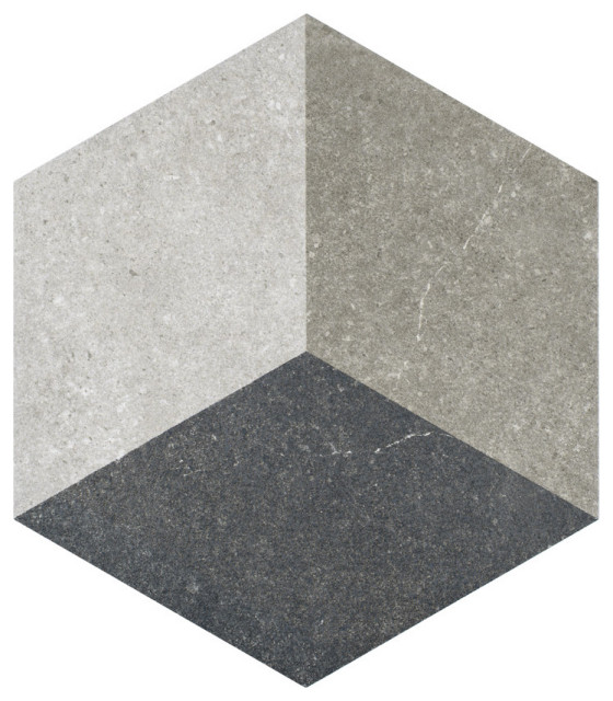 Traffic Hex Porcelain Floor and Wall Tile - Contemporary - Wall And ...