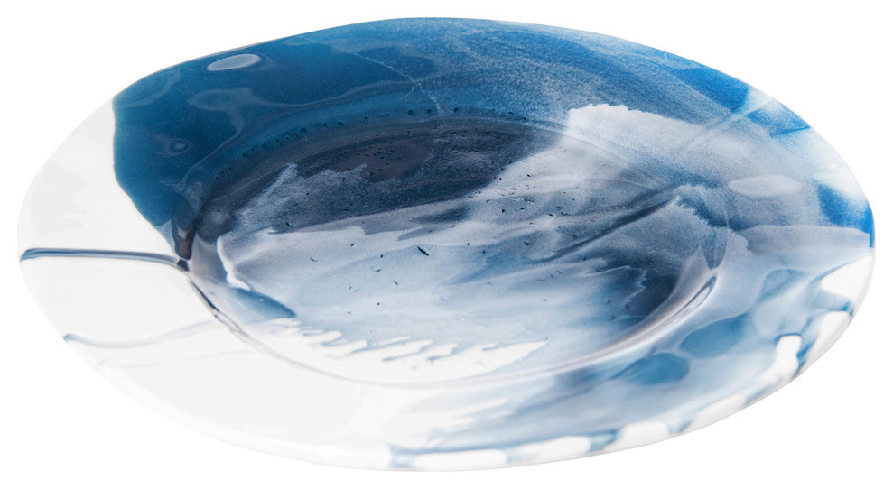 Splash Dinner Plates, Set of 4, 11" Diameter - Contemporary - Dinner ...