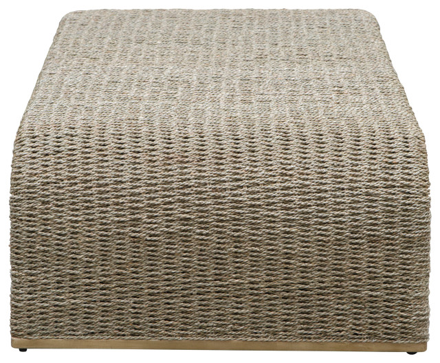 Uttermost 22877 Calabria 29"W Metal and Wood Coffee Table - Beach Style ...