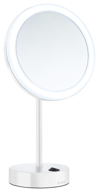 LED Battery Operated Make-Up Mirror - Contemporary - Makeup Mirrors ...