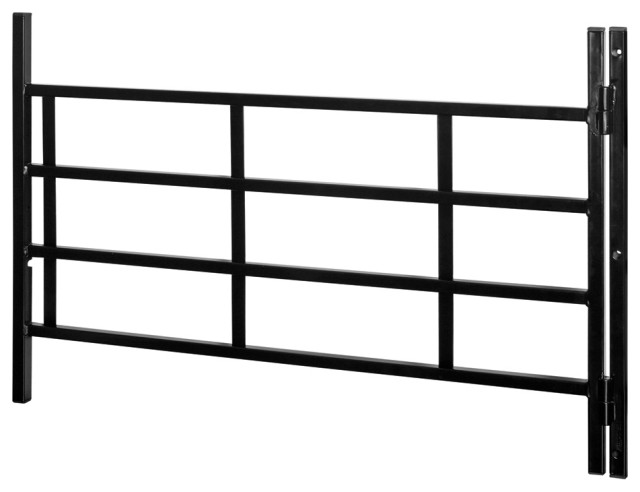 Hinged Window Guard 21-1/4"Hx14"-22"W Black 4 Bar Steel Operable ...