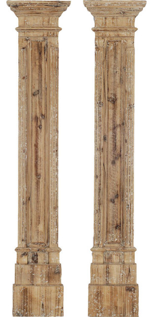 Paragon Art Rustic Columns 2-Piece Set - Farmhouse - Wall Accents - by ...