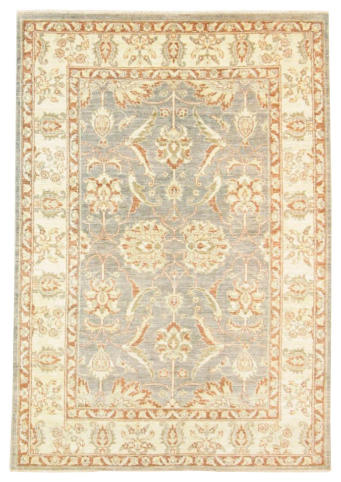 4'3x6'7, Handmade Luxury Classic Rug, 4'3x6'7 - Traditional - Area Rugs ...