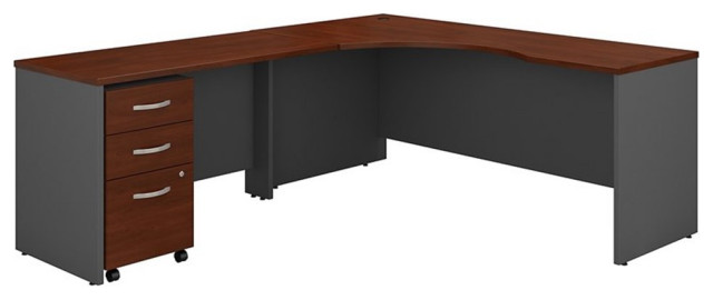 Pemberly Row Left Hand Corner Desk with Return and Mobile File in ...
