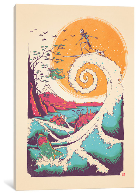 "Surf Before Christmas" by Victor Vercesi, Canvas Print, 18x12x1.5 ...