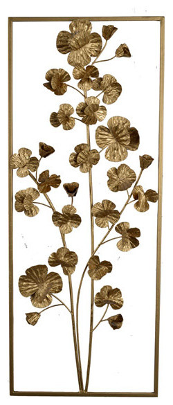 Ashlyn Iron Tree Wall Decor 12"x30" - Contemporary - Metal Wall Art ...
