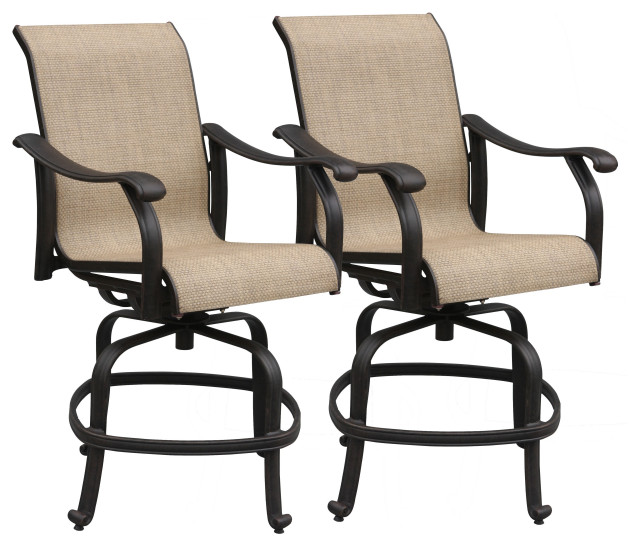 2-Piece Trinity Counter Barstool Set - Traditional - Outdoor Bar Stools And Counter Stools - by ...