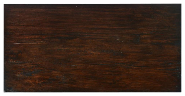 Chest Huntington Distressed Solid Wood Dark Rustic Pecan Circle Design ...