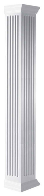 Endura-Craft Craftsman Classic, Square Non-Tapered, Fluted Column, 10 ...