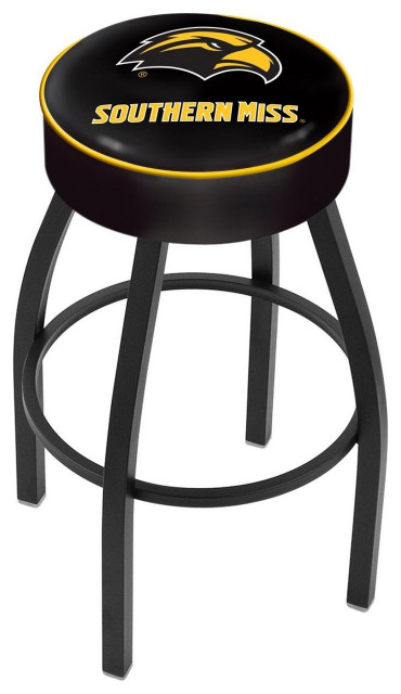 Holland L8B1 Southern Miss 30" Swivel Bar Stool - Black - Contemporary ...