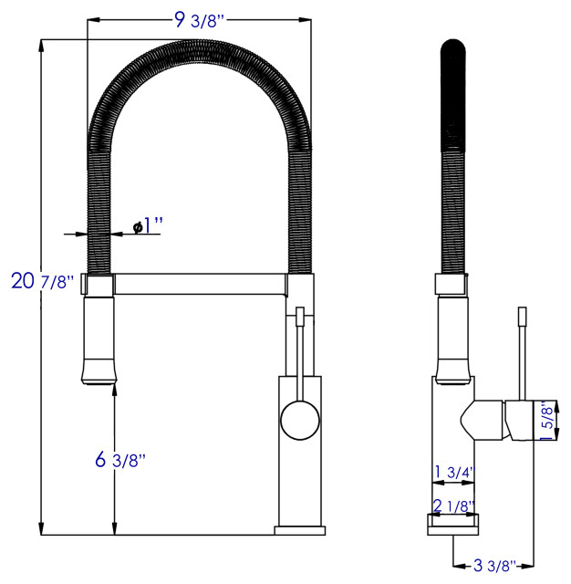 Brushed Gooseneck Single Hole Faucet, Brushed Stainless Steel ...