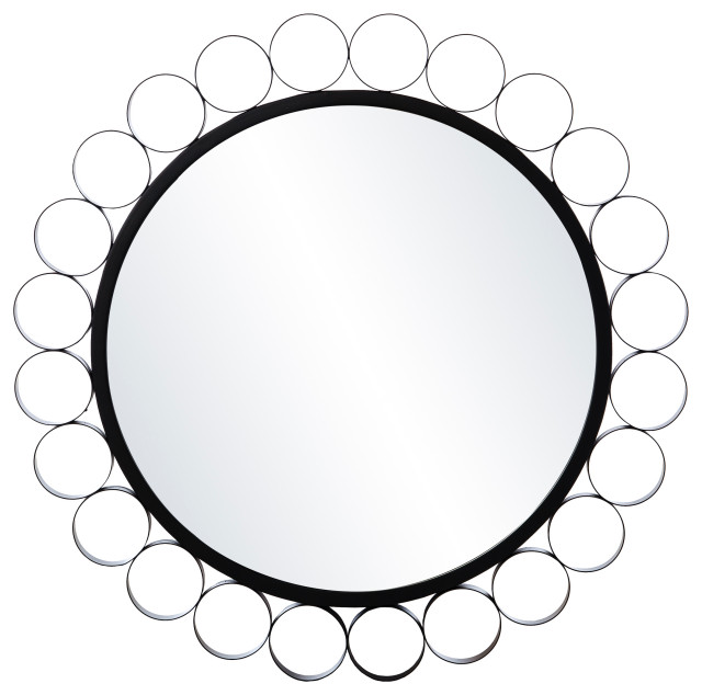 Kinsley Round Decorative Mirror - Contemporary - Wall Mirrors - by ...