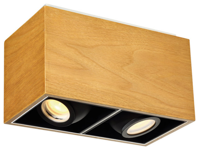 Box 11" LED 2-Light Square Adjustable Gimbal Flush Mount 3000K, 11 ...
