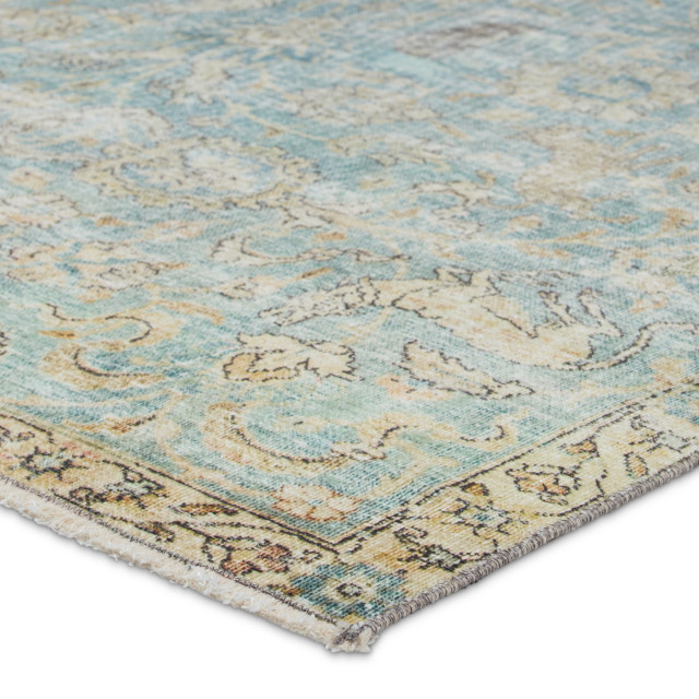 Jaipur Living Stag Oriental Teal/Gold Area Rug, 7'10"x9'10 ...