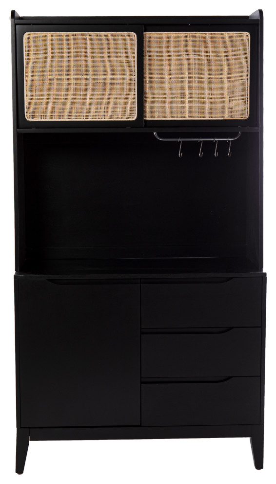 Stalham Tall Buffet Cabinet With Storage - Tropical - Buffets And ...