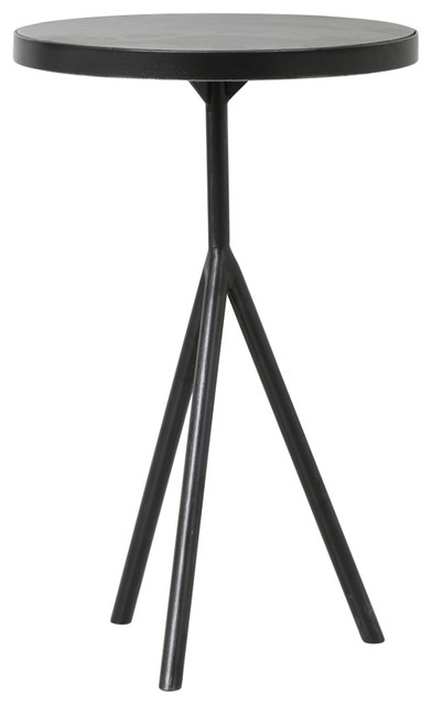 Corin End Table-Bluestone/Powder Black - Industrial - Side Tables And ...