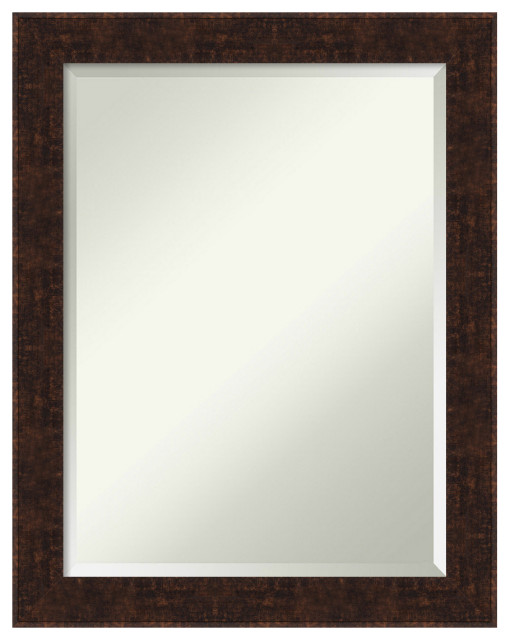 William Mottled Bronze Framed Wall Mirror - Rustic - Wall Mirrors - by ...