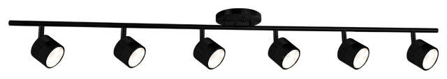 Lyra Track Light, Modern LED Fixed Track Fixture, Black, 5x43x6 ...