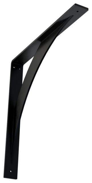2"x20"x20" Legacy Steel Bracket, Hammered Black, 2Wx18"Dx18"H ...
