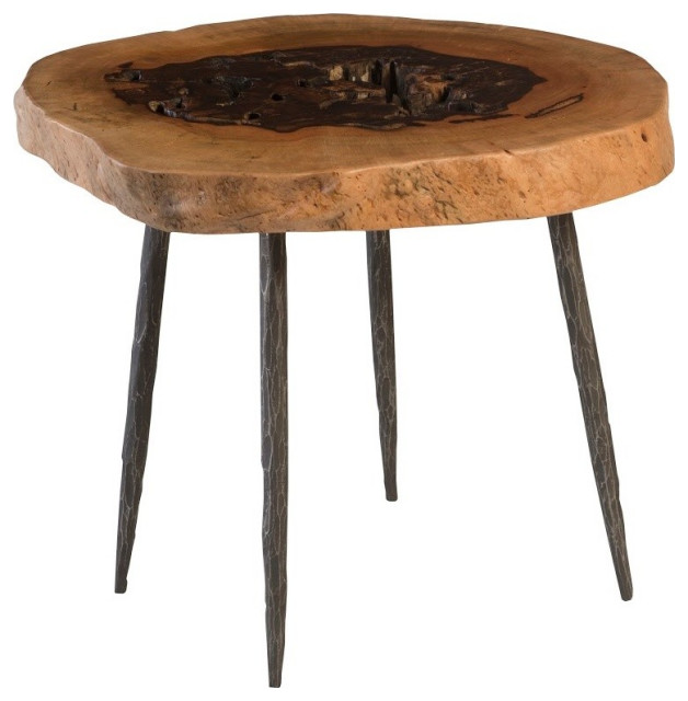 Side Table, Forged Legs - Industrial - Side Tables And End Tables - by ...