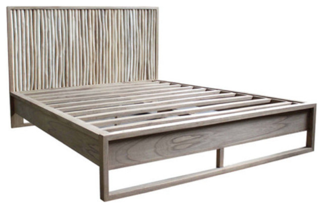 Naya Teak Branch Bed - Transitional - Platform Beds - by Sideboards and ...
