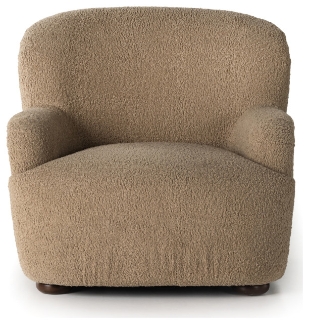 Kadon Chair, Sheepskin Camel - Transitional - Armchairs And Accent ...