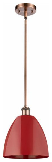 Innovations Lighting 516-1S-AC-MBD-9-RD Plyth Dome, 1 Light Pendant ...