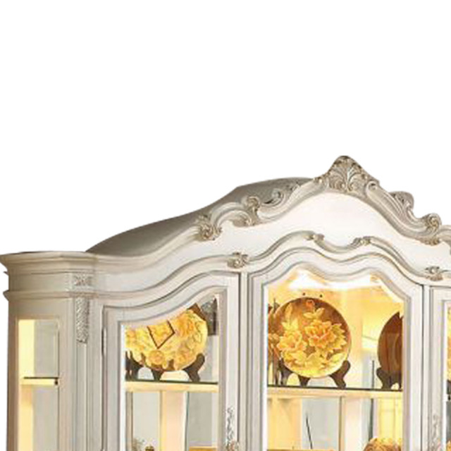 ACME Chantelle Hutch and Buffet, Pearl White - Victorian - China ...