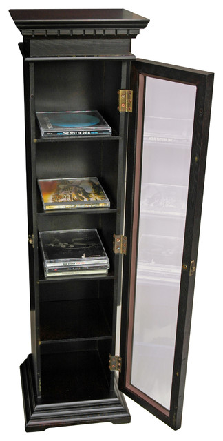 Rosewood CD Display Cabinet - Traditional - Media Cabinets - by ...