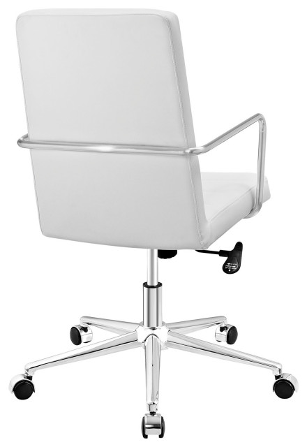 White Cavalier Highback Office Chair - Contemporary - Office Chairs ...