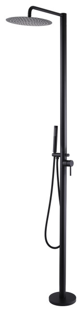 Free Standing Outdoor Shower with Handheld Shower - Modern - Outdoor Showers - by Rbrohant | Houzz