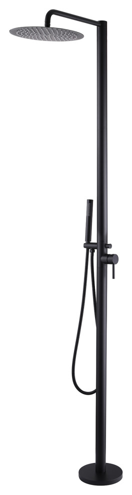 Free Standing Outdoor Shower with Handheld Shower - Modern - Outdoor ...