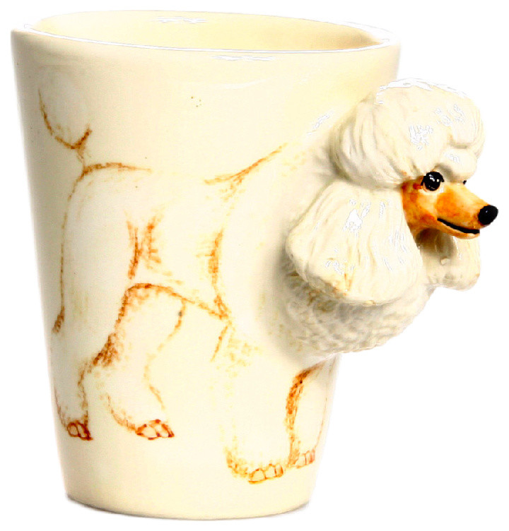 Poodle 3D Ceramic Mug - Contemporary - Mugs - by Blue Witch Ceramics ...