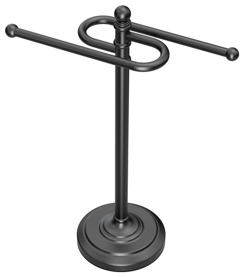 Gatco 1545 S Style Countertop Towel Holder - Traditional - Towel Racks ...