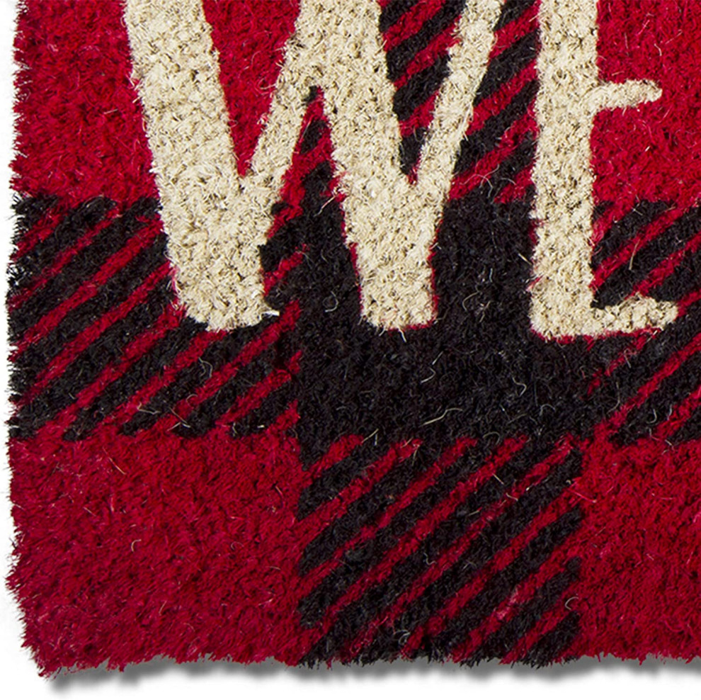 Tag Coconut Coir Checkered Welcome Door Mat - Contemporary - Doormats ...