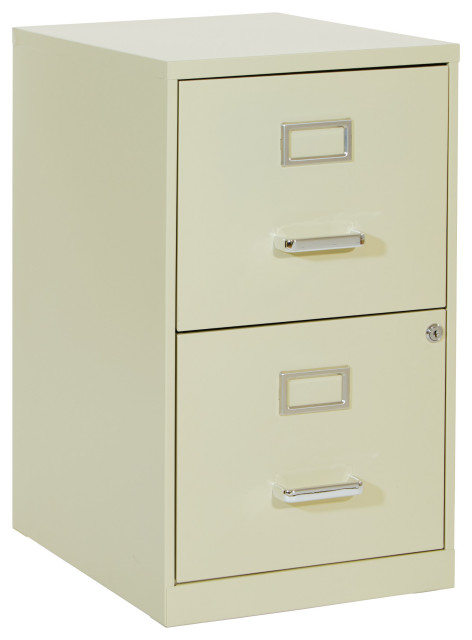 2 Drawer Locking Metal File Cabinet - Transitional - Filing Cabinets ...